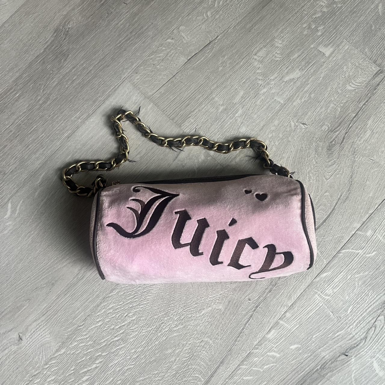 Vintage juicy couture pink barrel shoulder bag The... - Depop