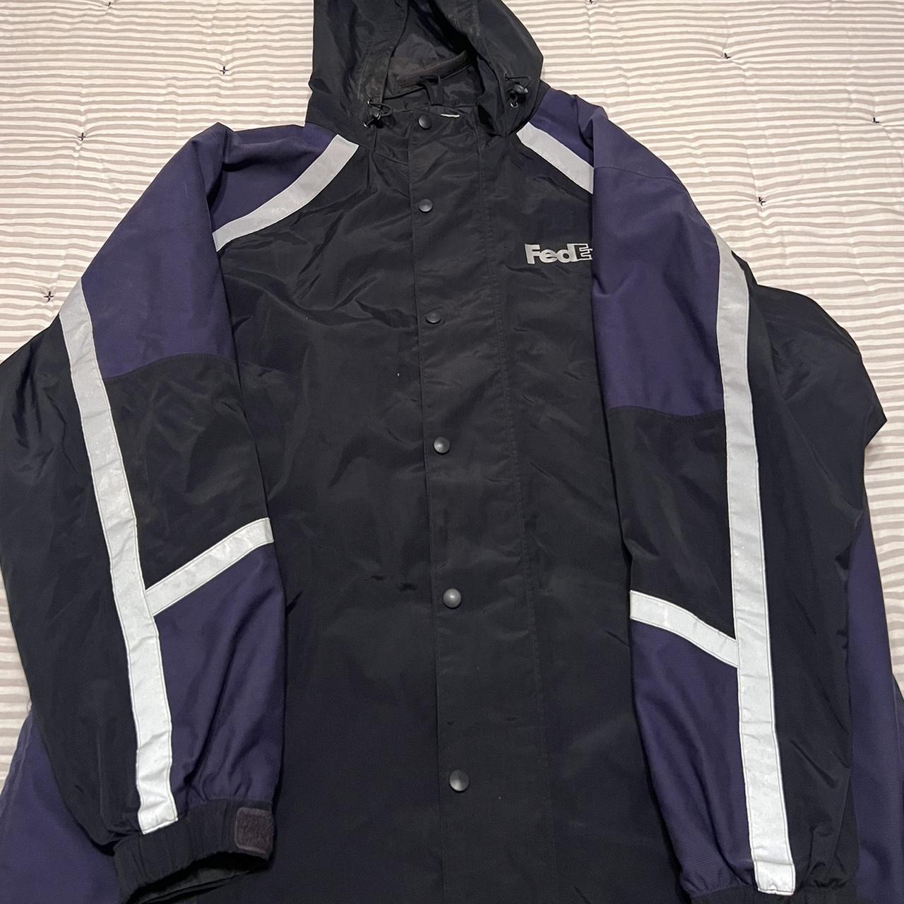 VF Imagewear x Stan Herman x FedEx Reflective Rain... - Depop
