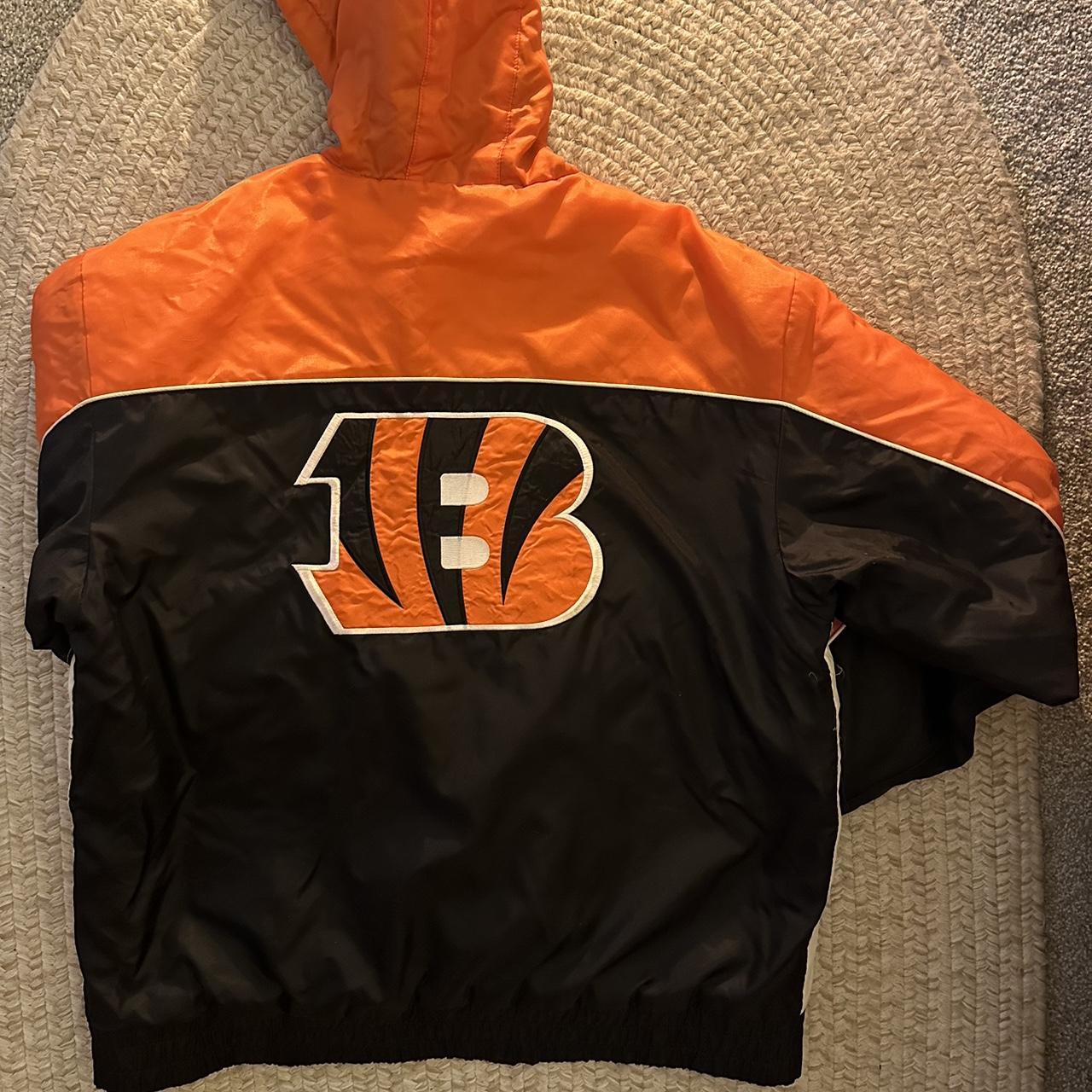 Bengals NFL hooded coat/jacket size XL - Depop