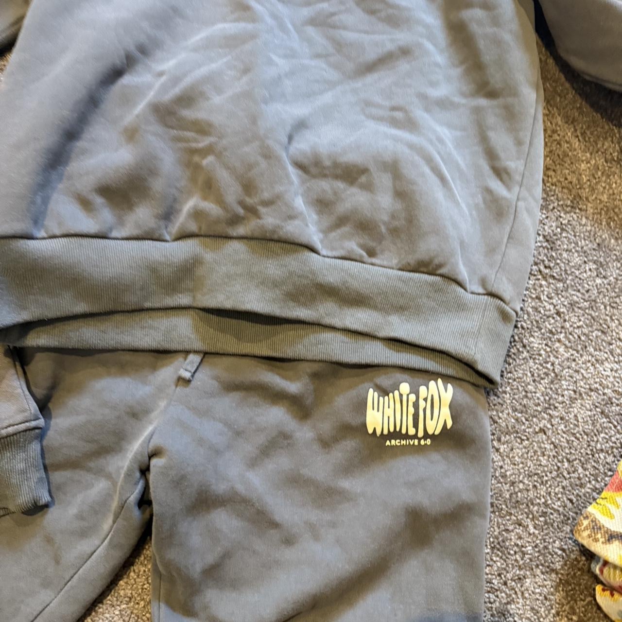 White fox tracksuit set! Perfect condition Size... | Depop