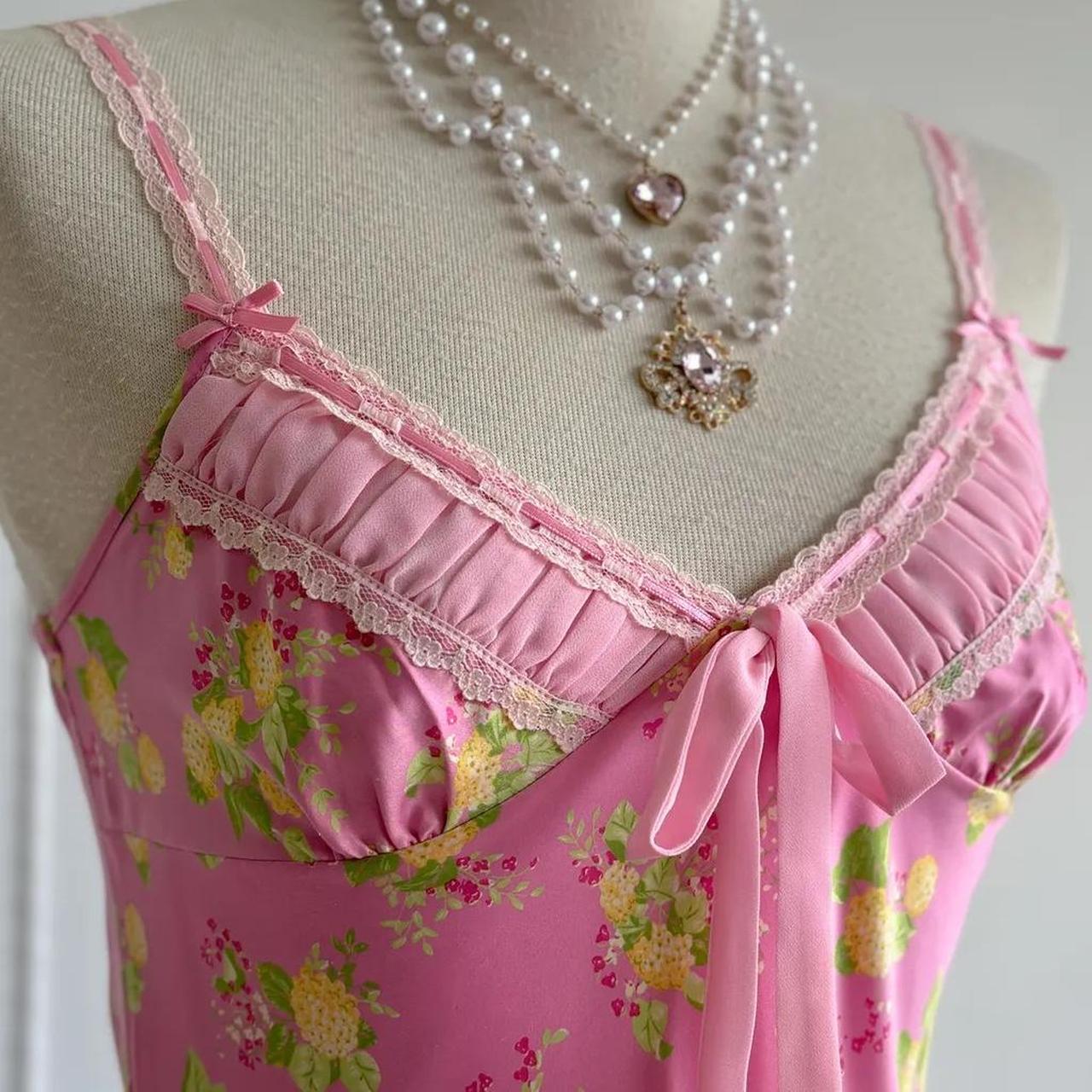 Eblin Pink Lemonade Slip (S) This adorable slip... | Depop