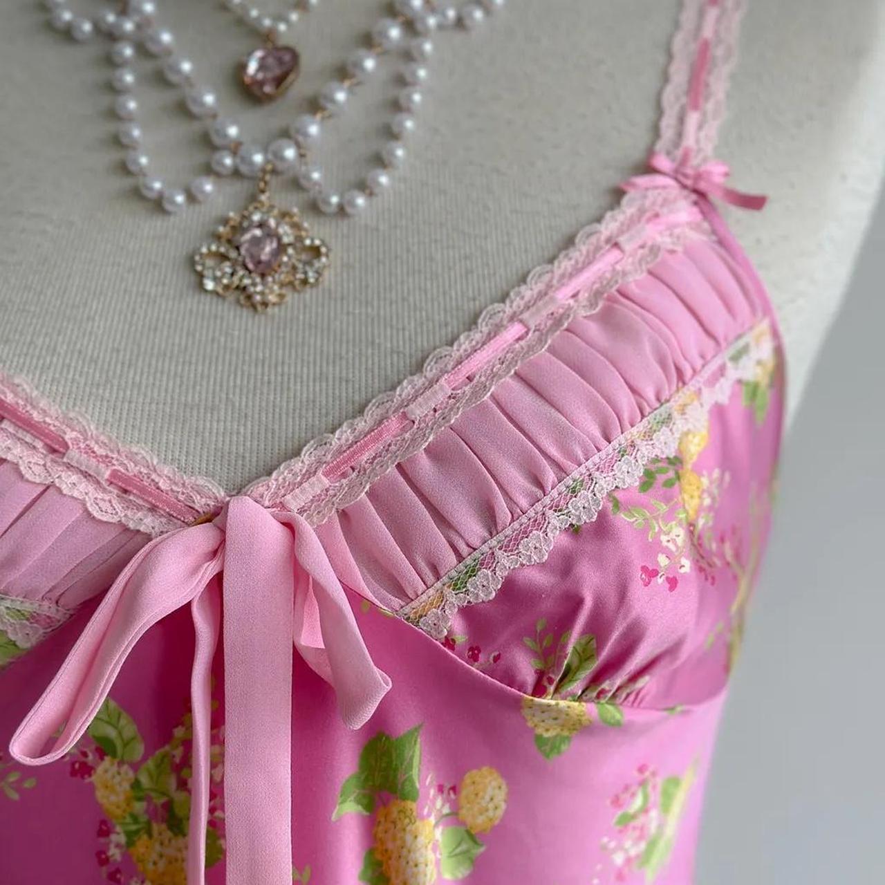 Eblin Pink Lemonade Slip (S) This adorable slip... | Depop