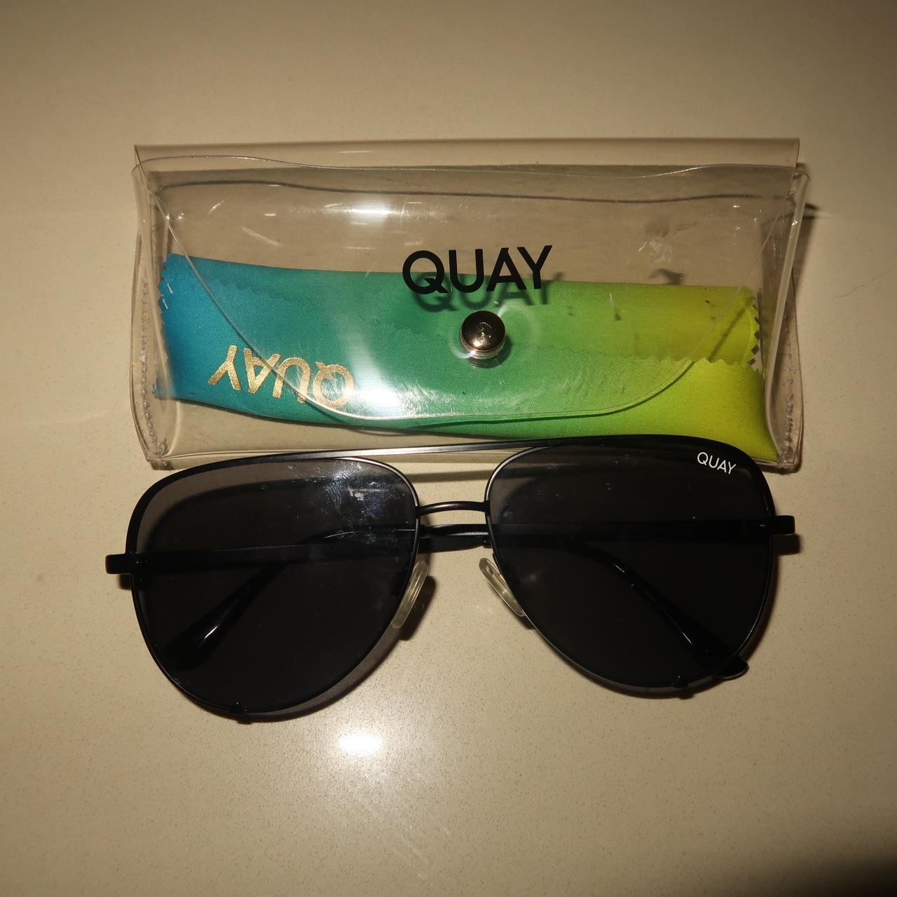 Quay Black Aviators - Depop