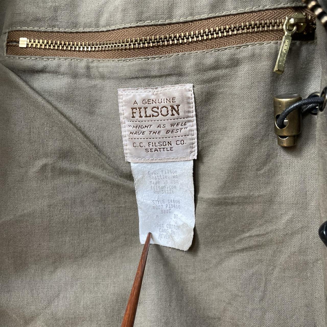 Vintage filson Tin oil Cloth waxed barn jacket The... - Depop