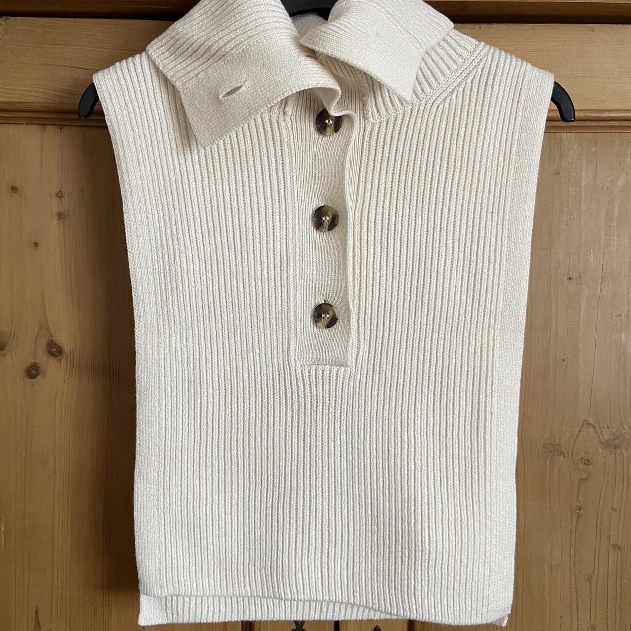 COS responsible wool ribbed buttoned sideless vest.... - Depop