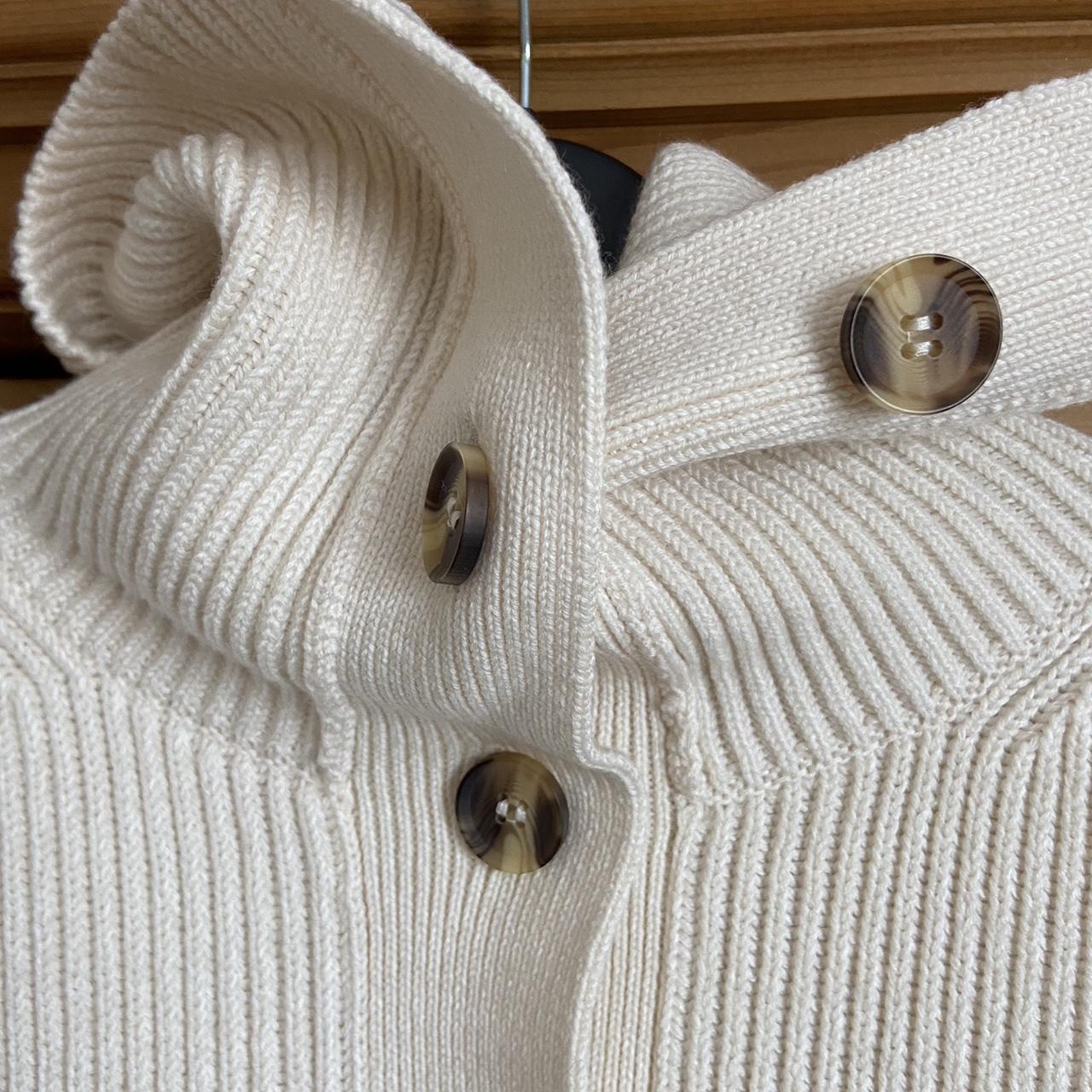 COS responsible wool ribbed buttoned sideless vest.... - Depop