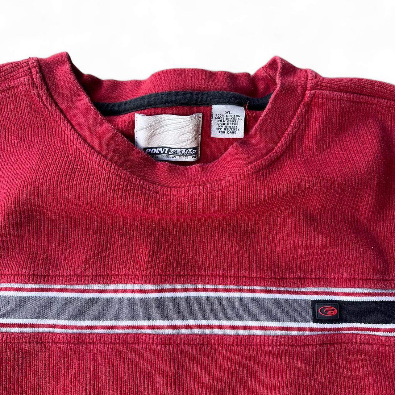 vintage red point zero long sleeve size : XL - Depop