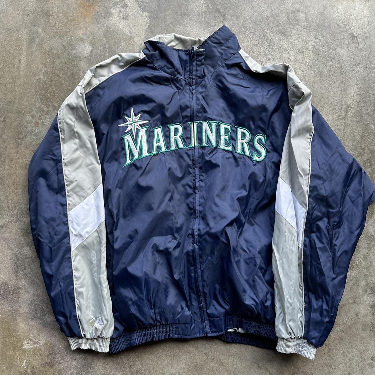 vintage seattle mariners jacket size : xxl... - Depop