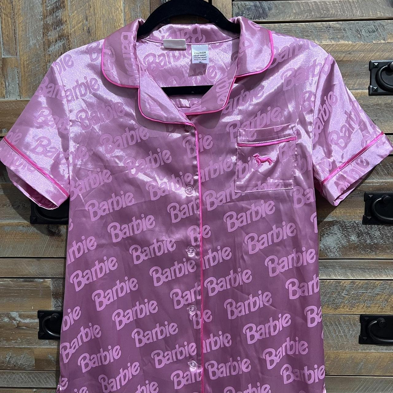 Peter Alexander Barbie satin pj set Kids size 14... - Depop