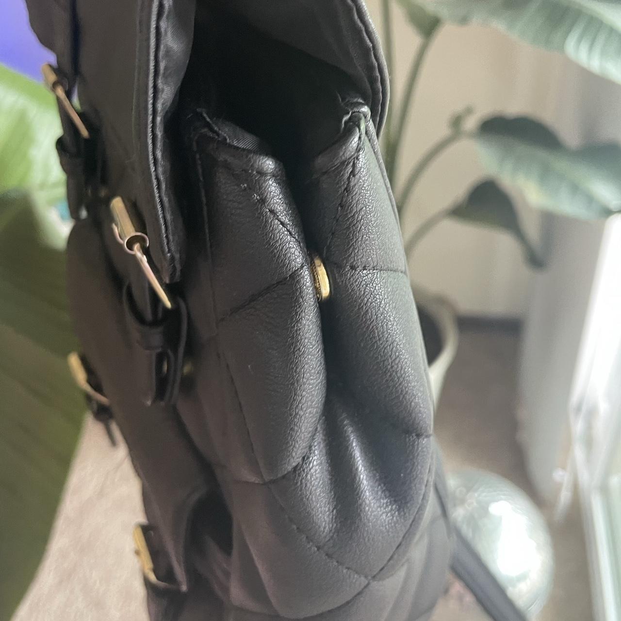 Wild fable black pleather backpack purse. This bag... - Depop