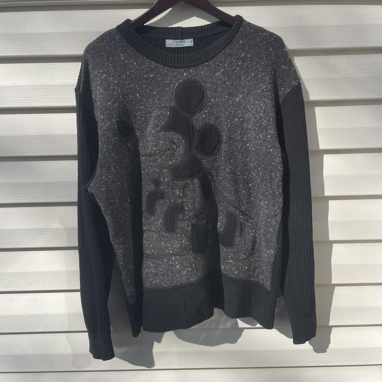 vintage 90s iceberg X Mickey Mouse sweater made in... - Depop