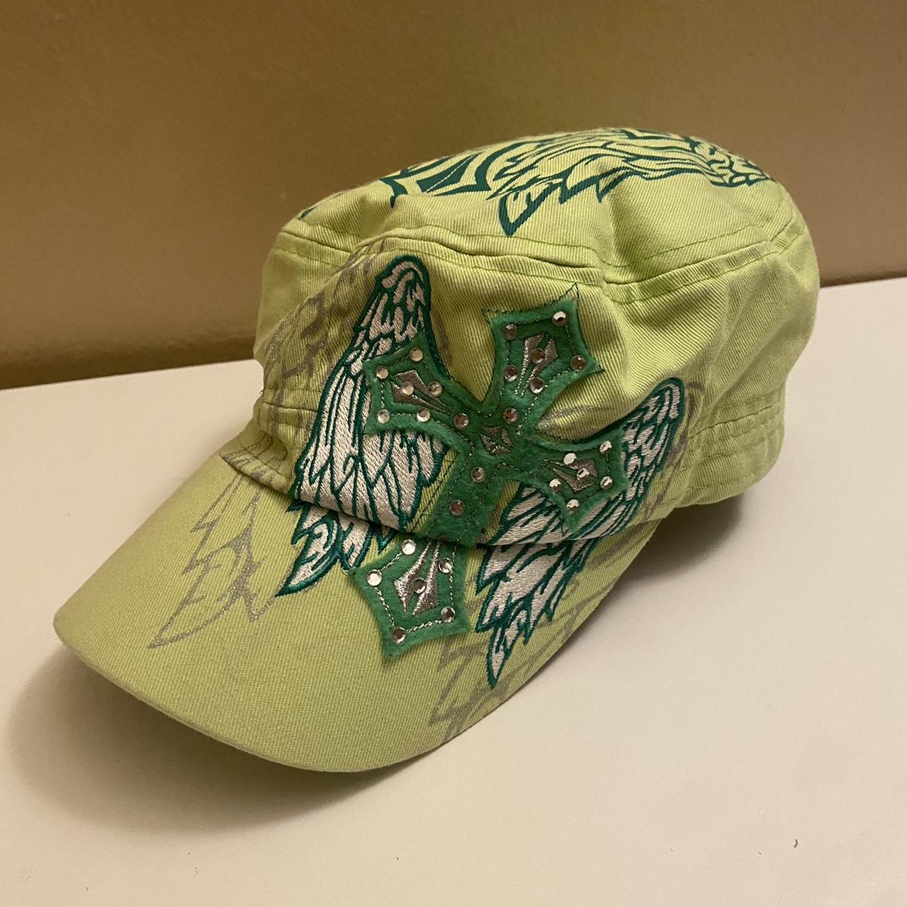 Vintage Y2K Grunge Affliction Style Cap Brand is... - Depop