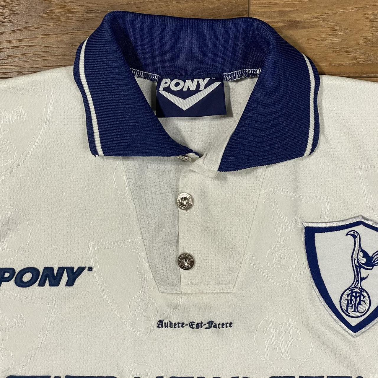 vintage 90s Tottenham Hotspur Pony soccer football... - Depop