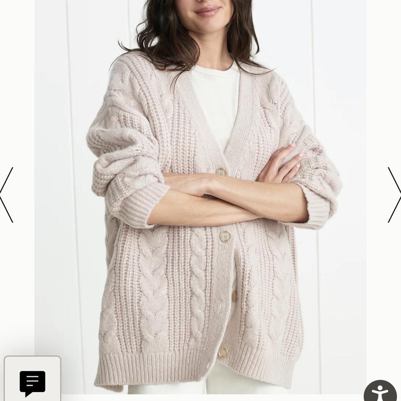 Jenni Kayne Cable Cocoon Cardigan in the color... - Depop Jenni Kayne Cable Cocoon Cardigan in the color... - Depop