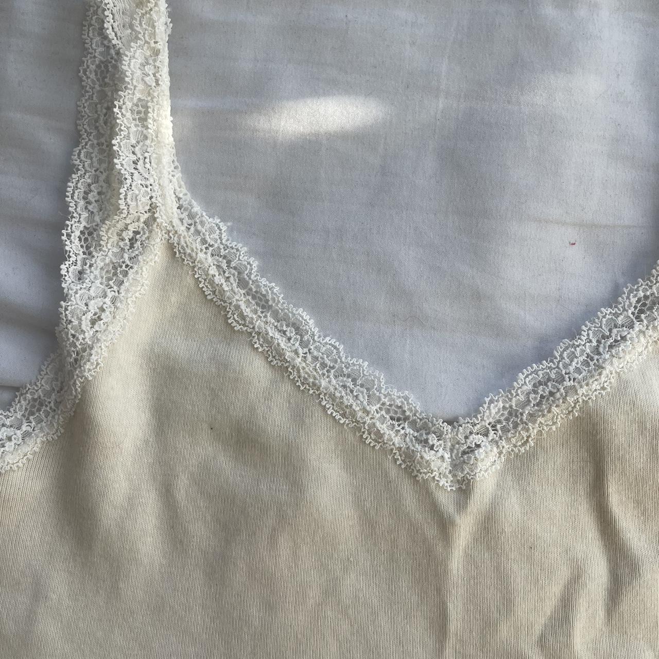 BRANDY MELVILLE LACE CAMI cream color lace... - Depop