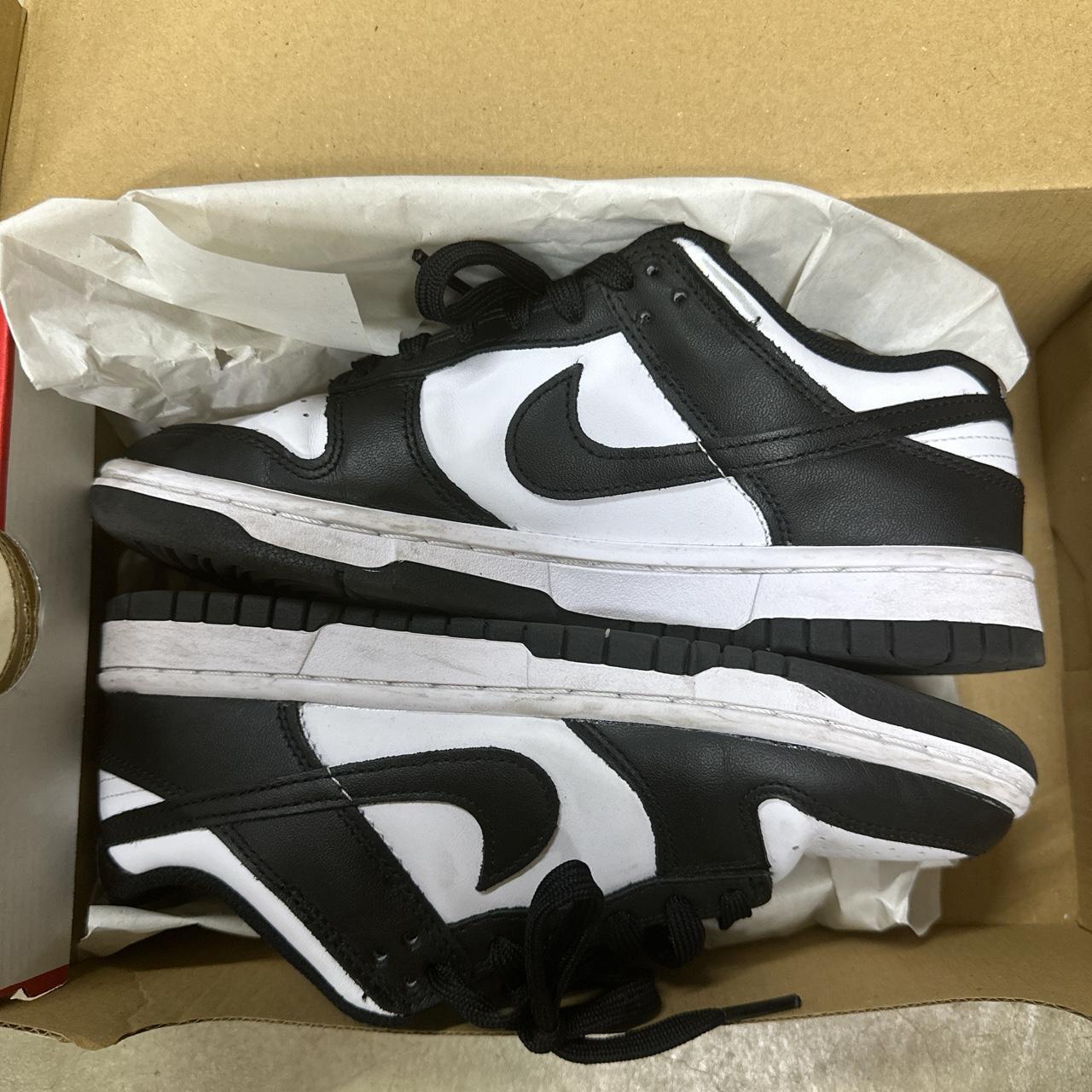 nike panda dunks perfect condition, barely... - Depop