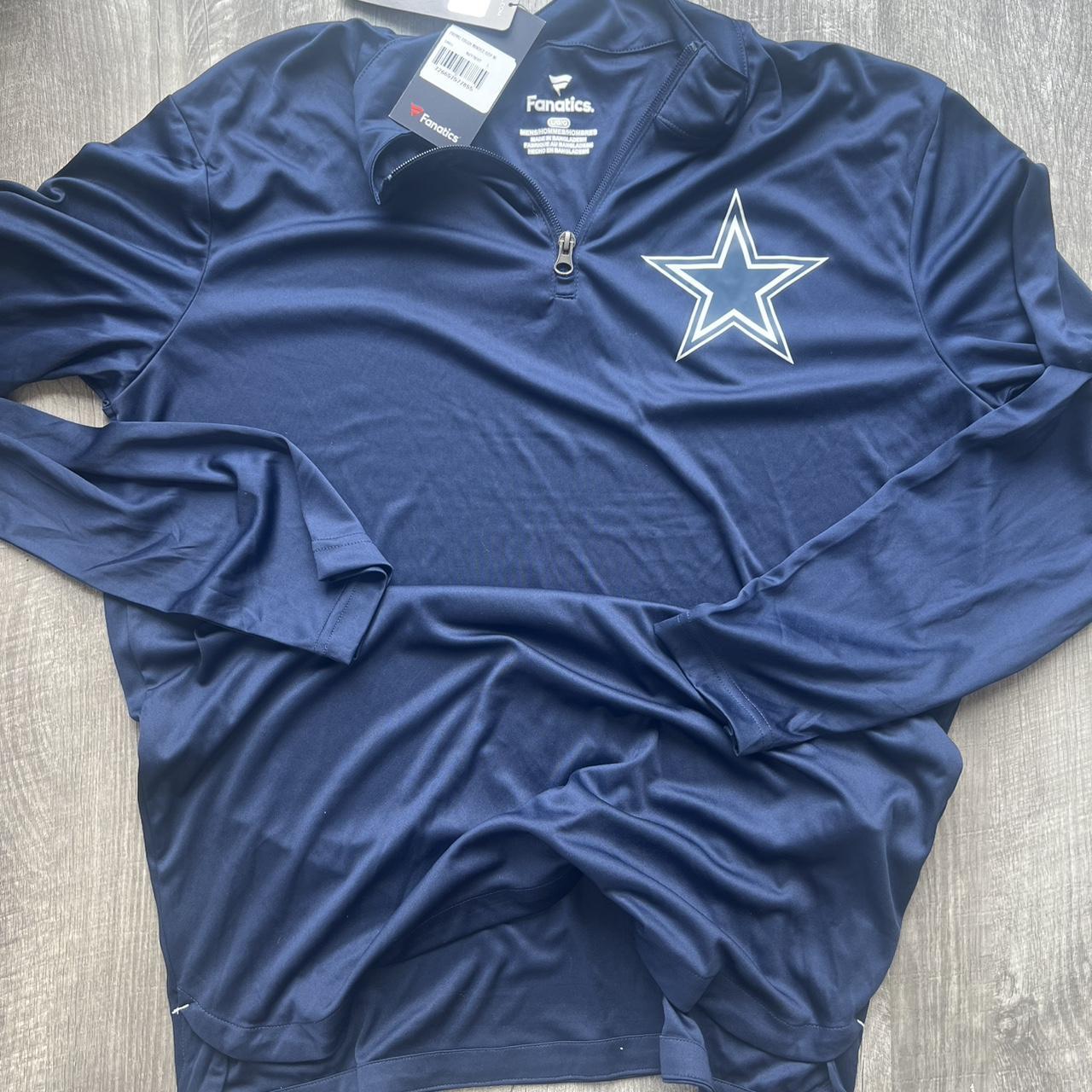 Dallas Cowboys Fanatics navy blue 1/4 quarter zip... | Depop