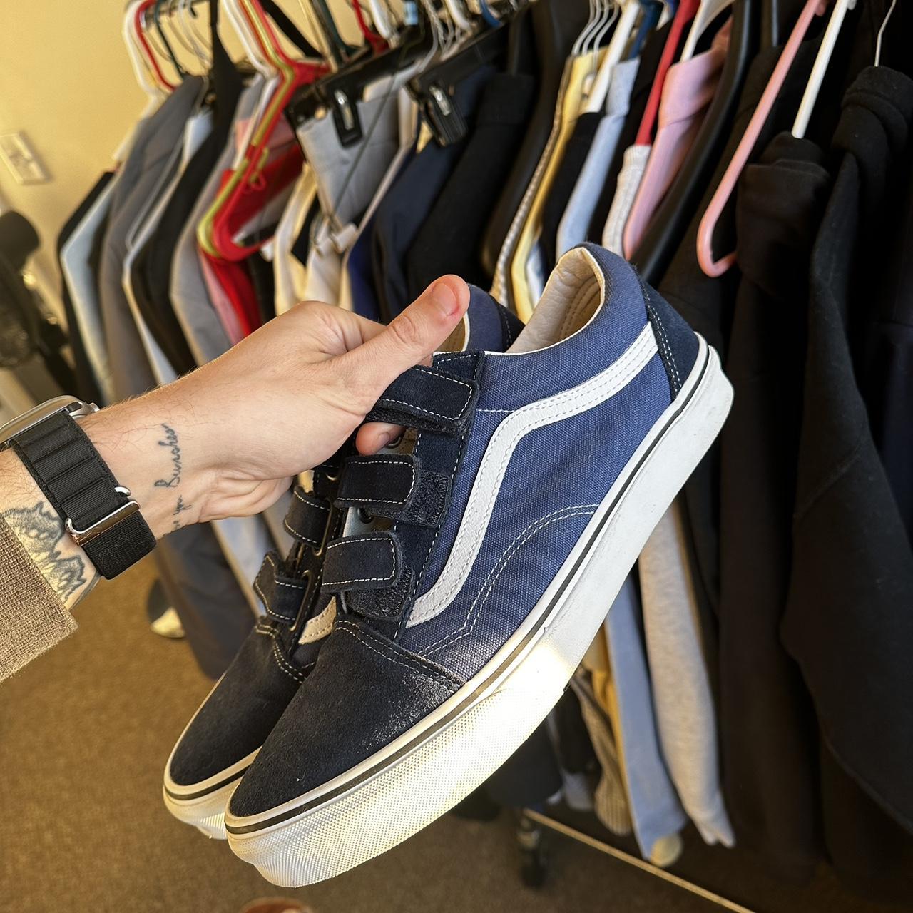 Size 11.5 3 Strap Vans - Depop