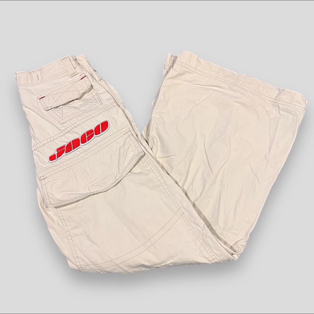 Rare Vintage JNCO Wide Leg Pants ‼️ Cream /... - Depop