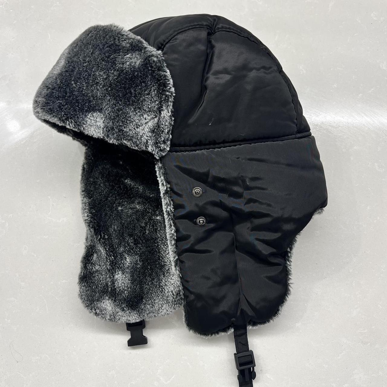 Rare 2000s Soft Black Russian Ushanka ⚫️ Black / Grey... - Depop