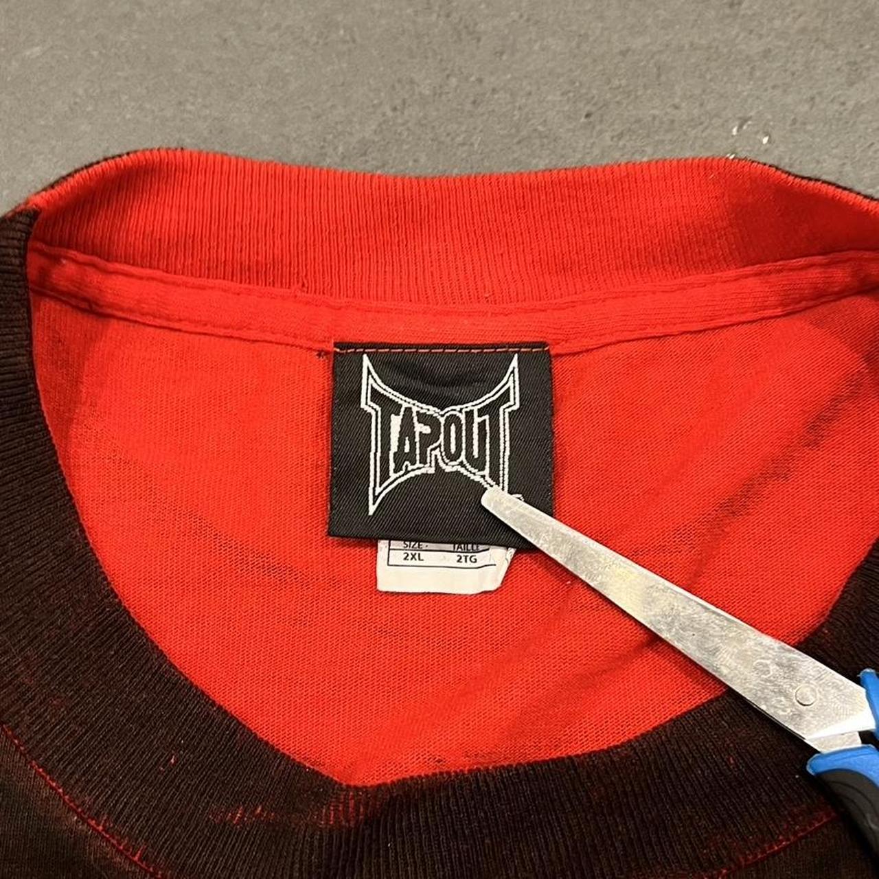 Rare Vintage 2000s Tapout T-Shirt 🔴 Red / Black... - Depop