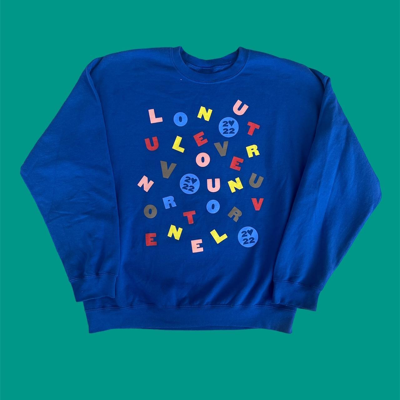 Harry Styles Love on Tour LOT 2022 blue crewneck... - Depop