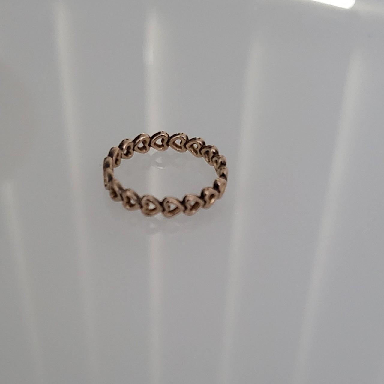 PANDORA Band of Hearts Ring Pandora Size 48 ... - Depop