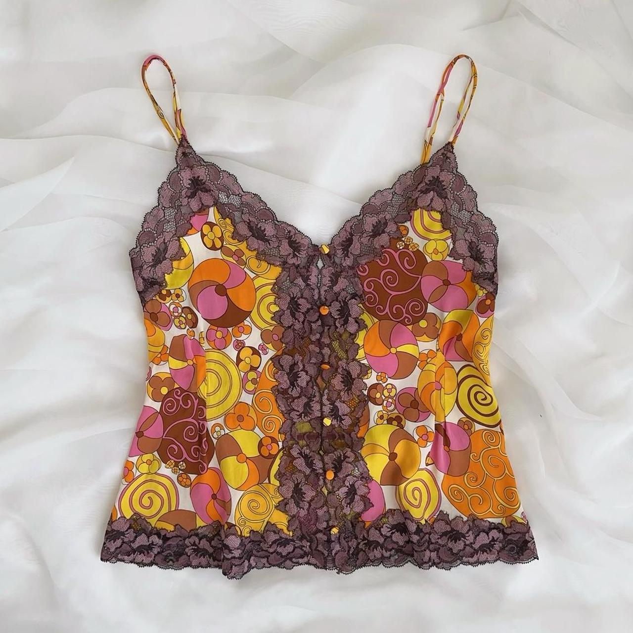 Gorgeous Dolce & Gabbana floral silk camisole ♡ in... | Depop