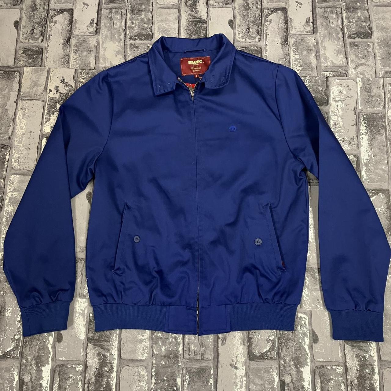Merc Harrington Royale Blue jacket Measurements:... - Depop