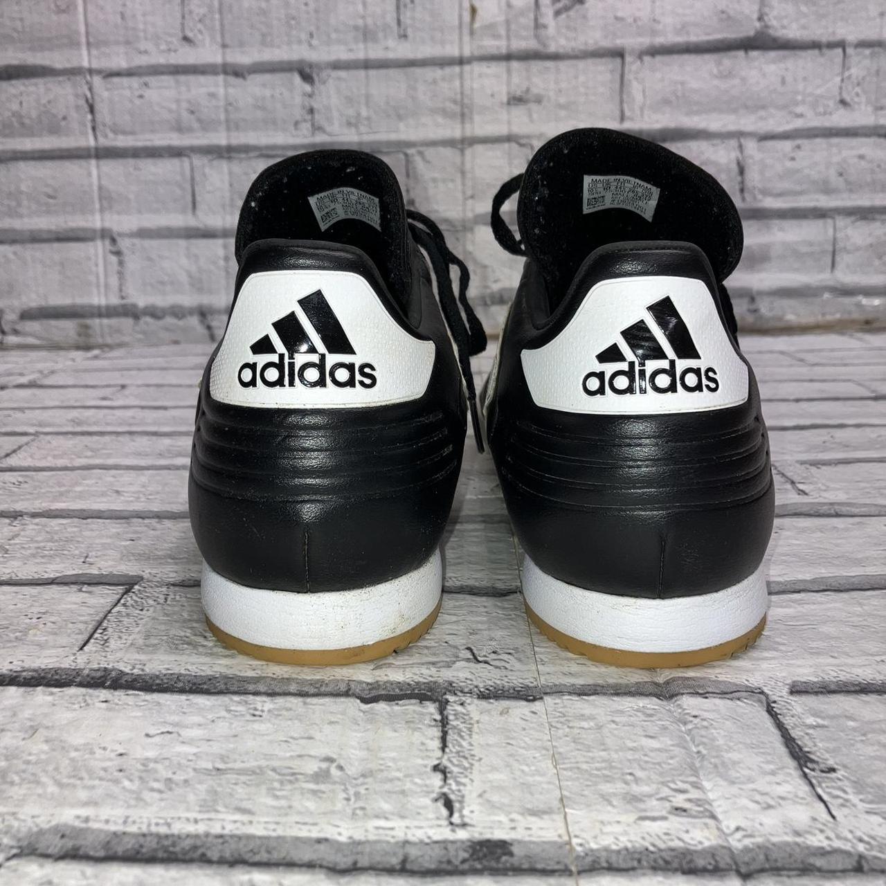 Adidas Copa black leather trainers worn white trim... - Depop