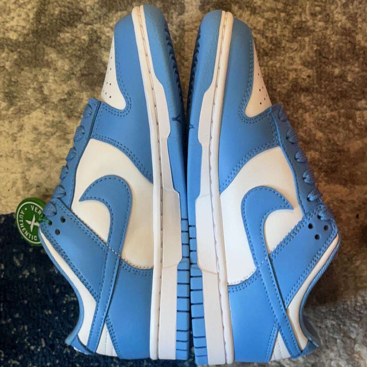 Retro Baby blue Nike dunks Off stock X - Depop