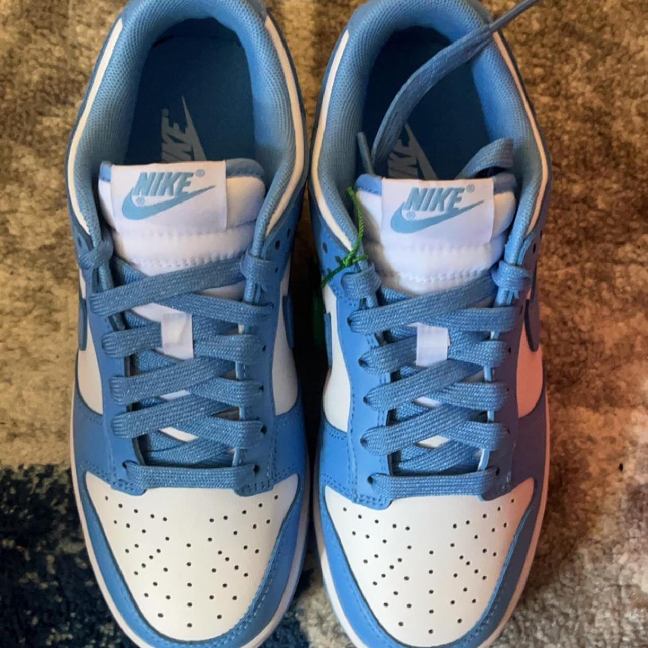Retro Baby blue Nike dunks Off stock X - Depop