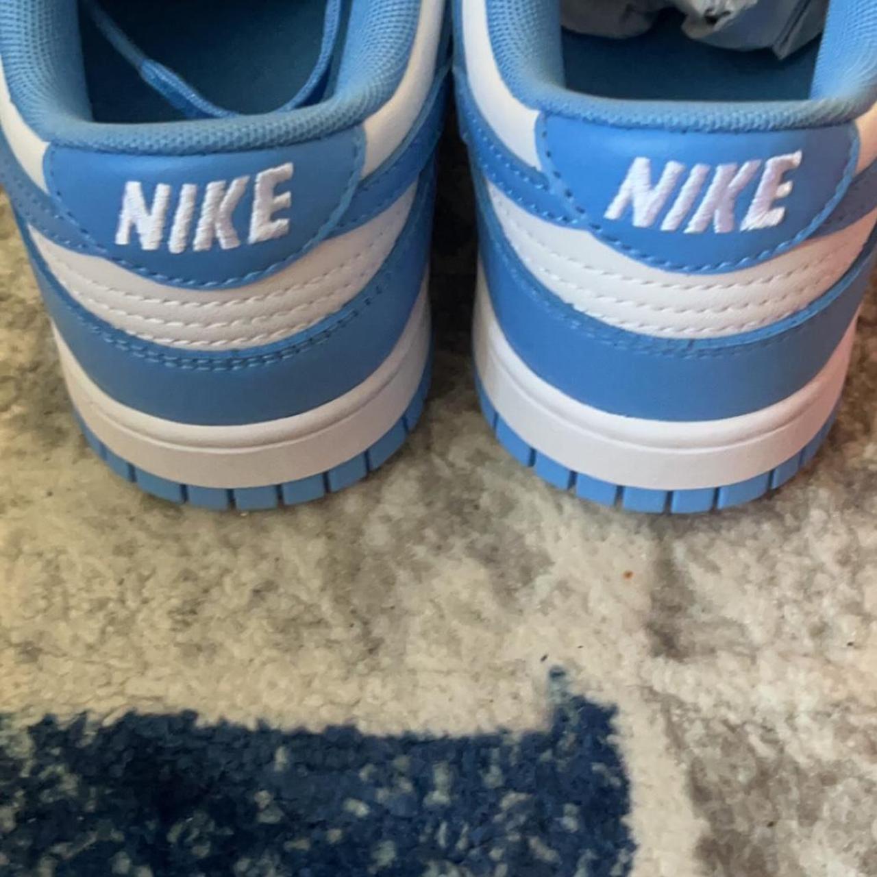 Retro Baby blue Nike dunks Off stock X - Depop