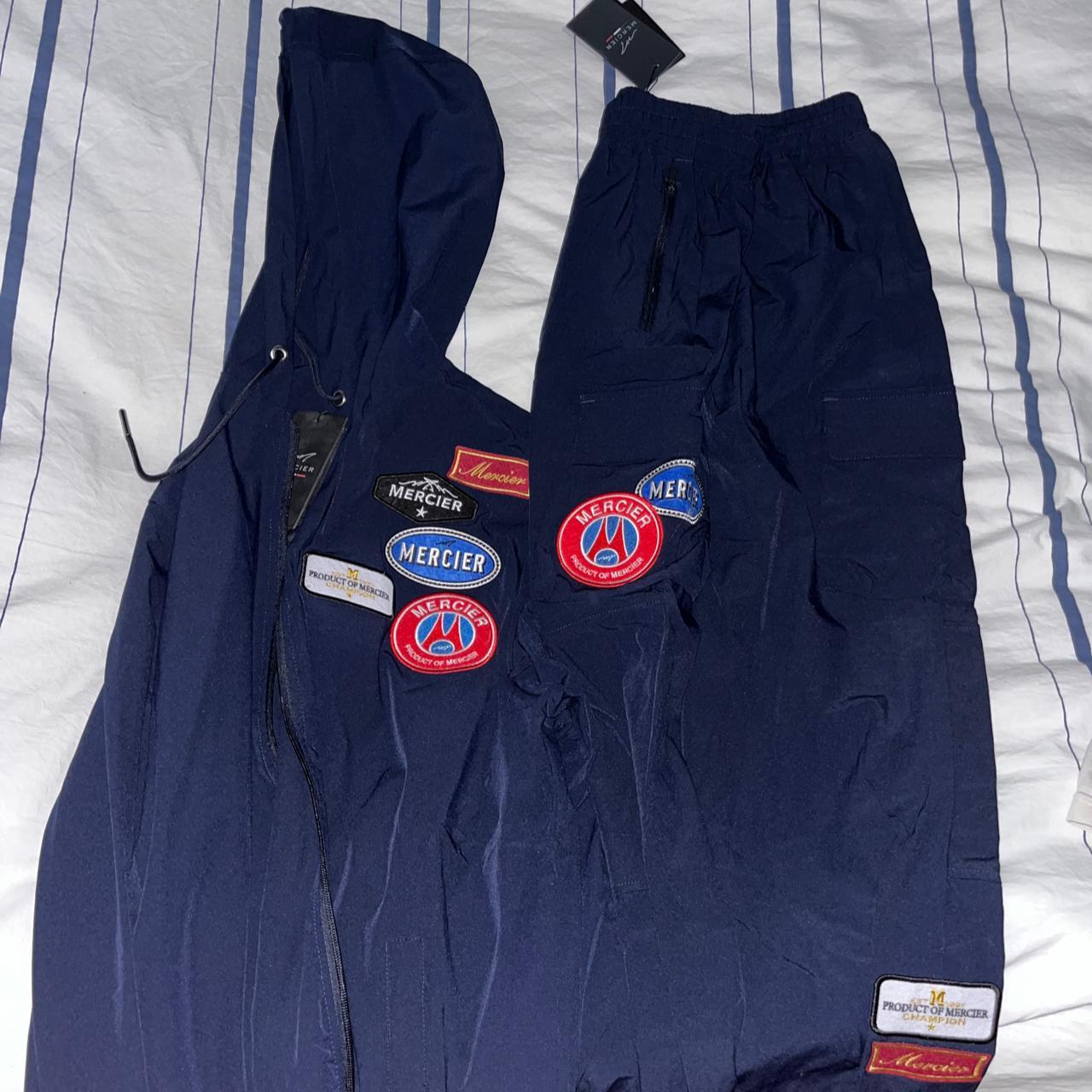 BRAND NEW WITH TAGS - Navy Mercier OG - WINDBREAKER... - Depop