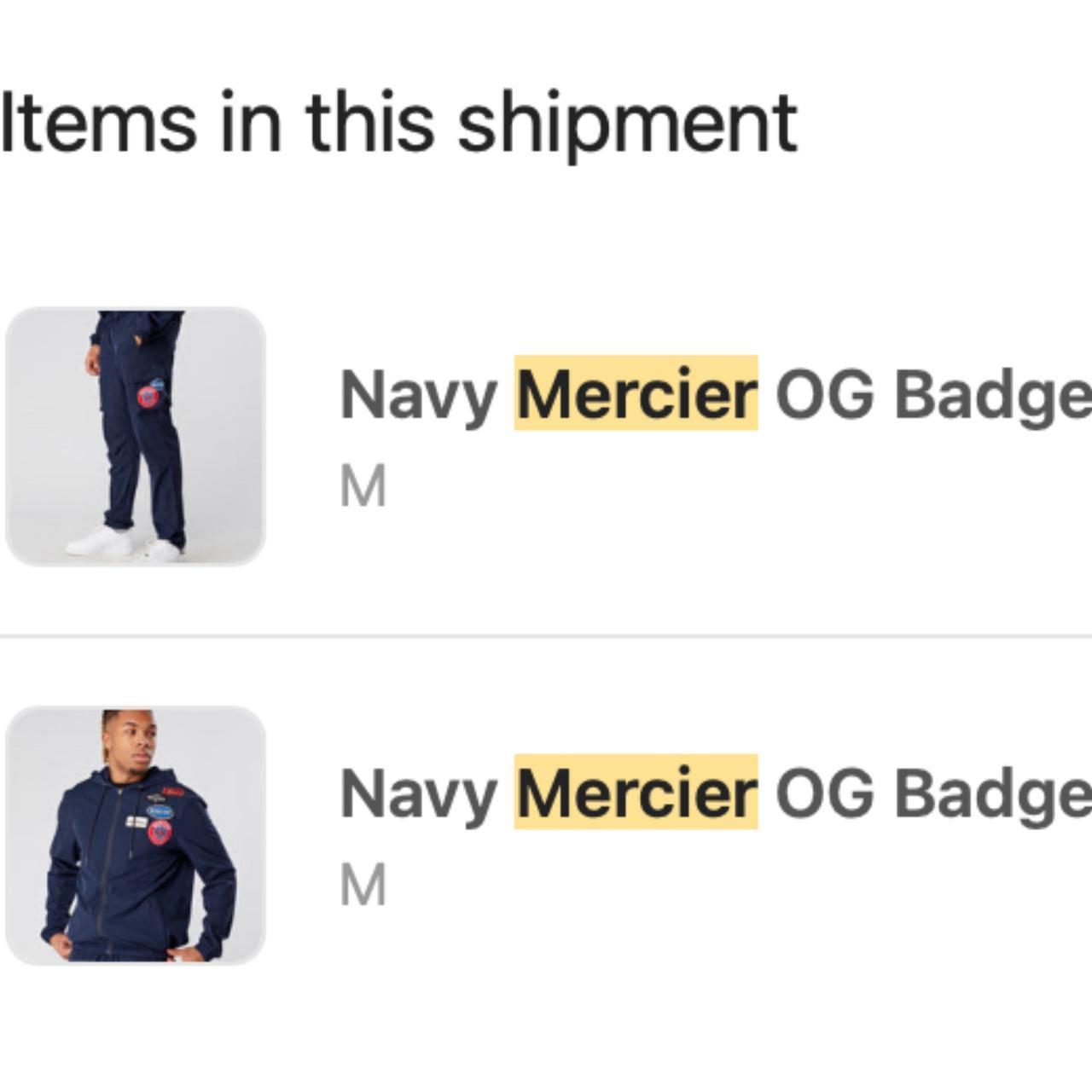 BRAND NEW WITH TAGS - Navy Mercier OG - WINDBREAKER... - Depop