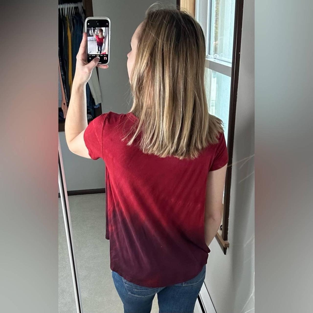 American Eagle: Soft & Sexy Red Tie Dye Tee Good... - Depop