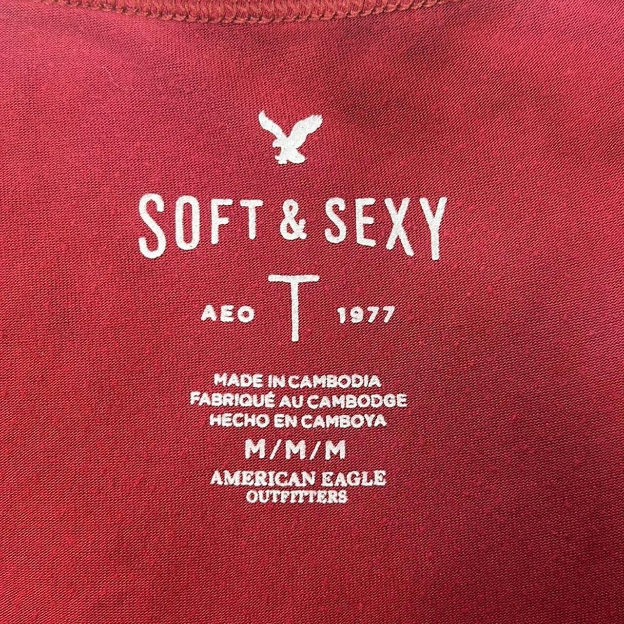 American Eagle: Soft & Sexy Red Tie Dye Tee Good... - Depop