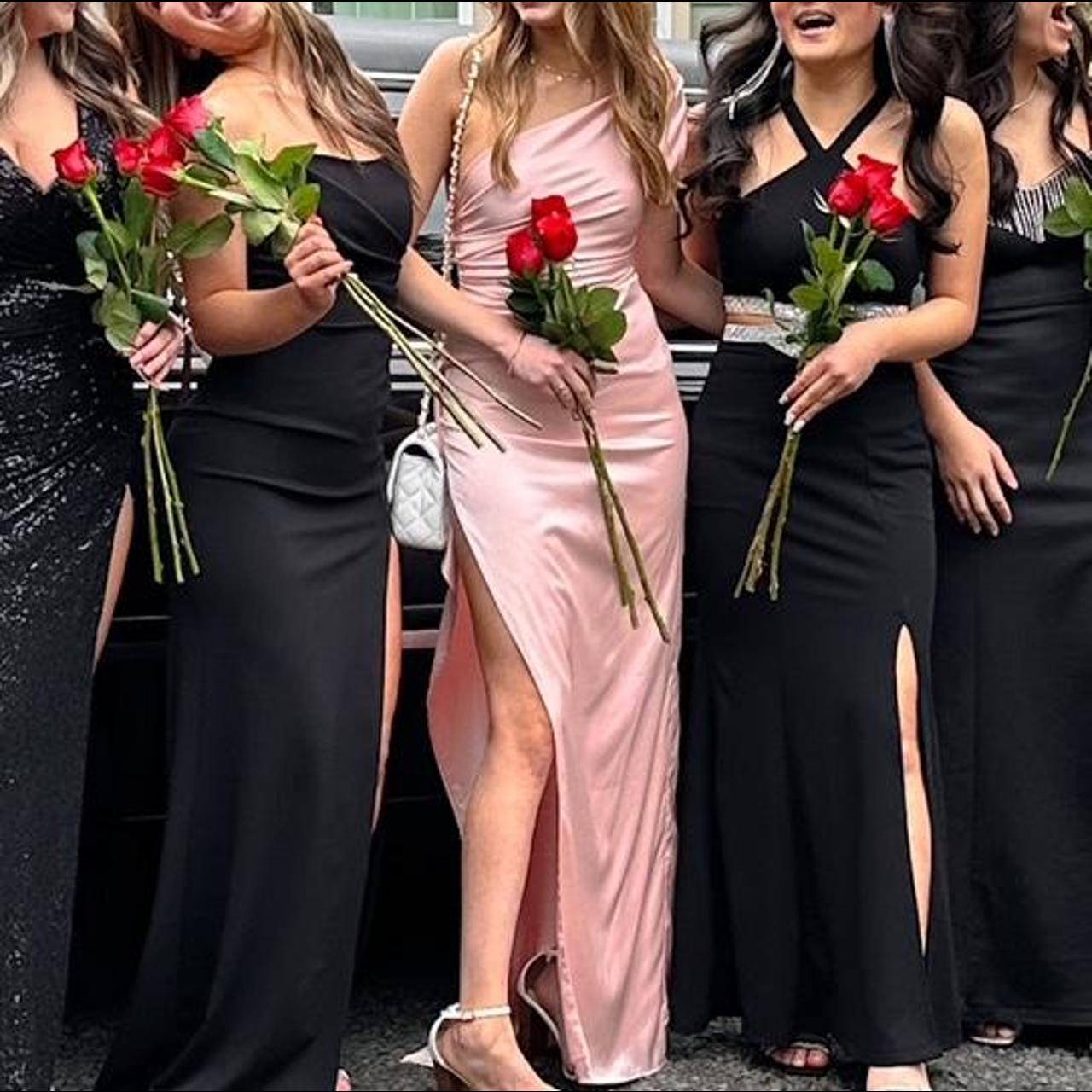 Meshki Women's Pink Dress | Depop