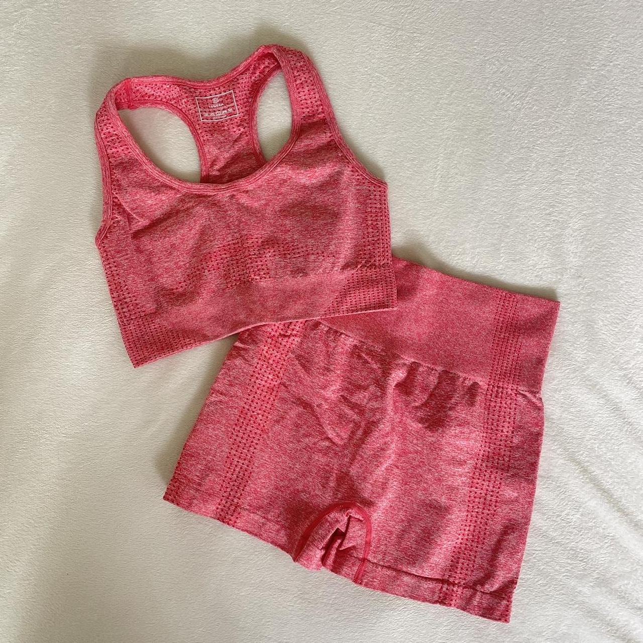 Sports Bra And Shorts Set Brand New Worn Depop