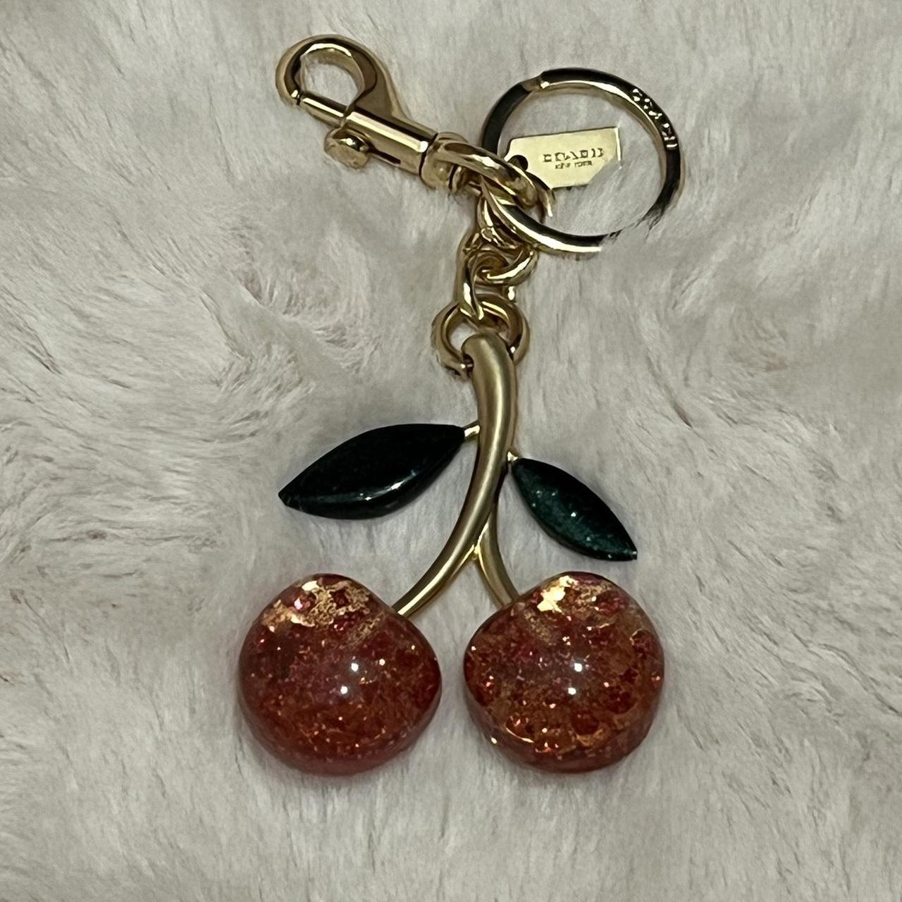 Authentic Coach Cherry Bag Charm Keychain Cute... - Depop