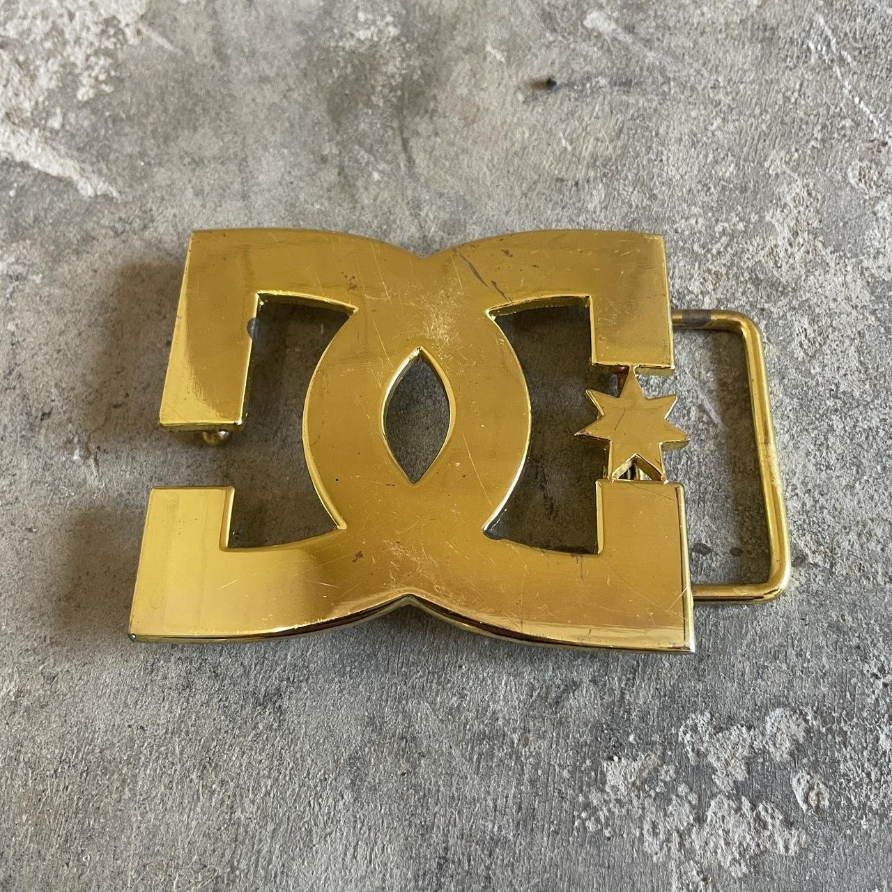 Gold vintage DC belt buckle No international... | Depop