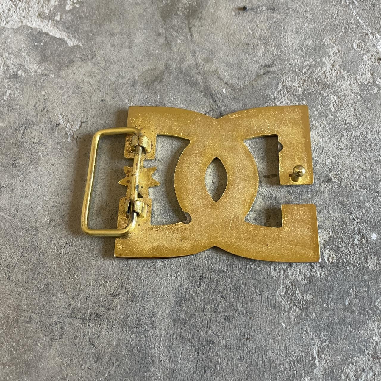 Gold vintage DC belt buckle No international... | Depop