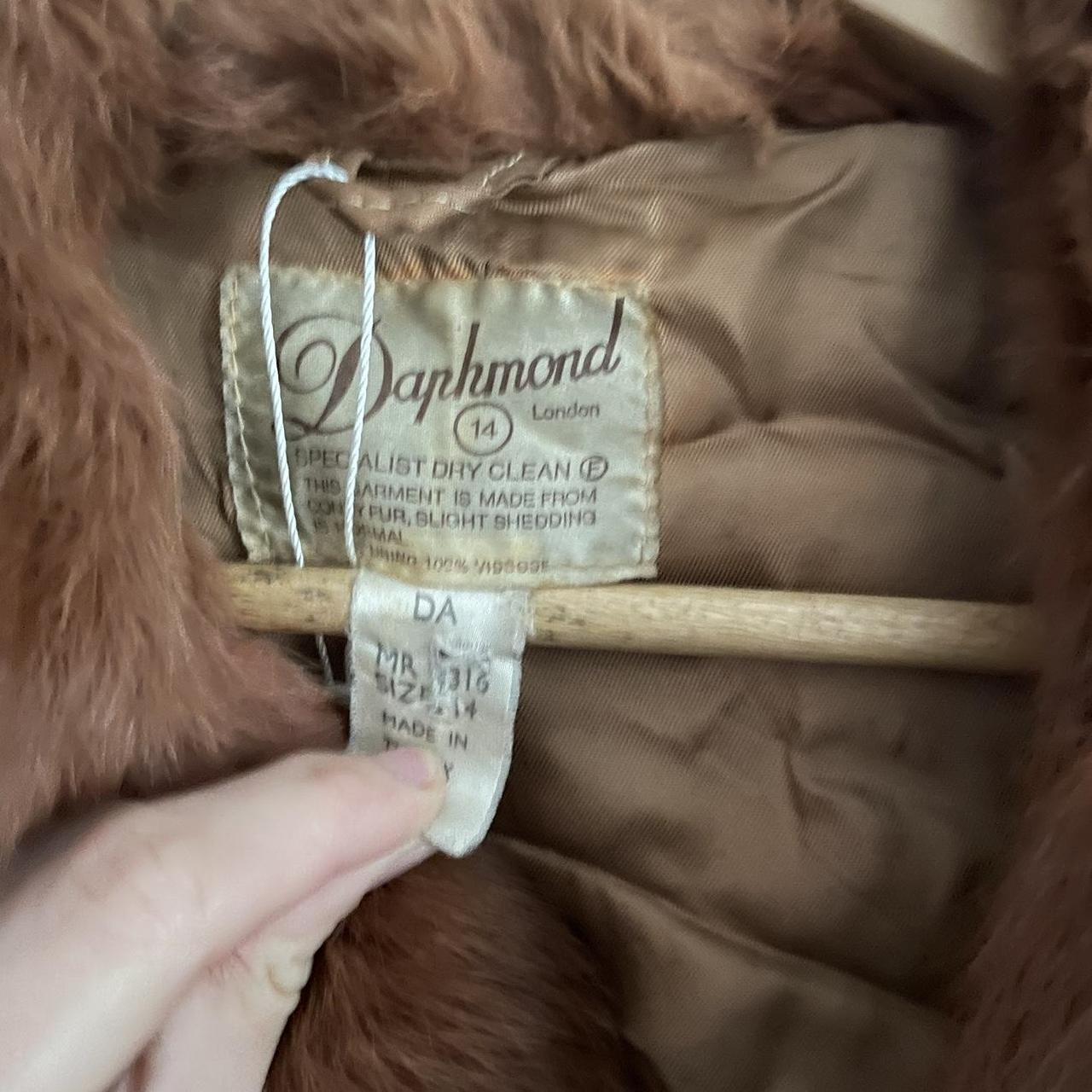 Red coney real fur coat — 1970/ Very elegant colour... - Depop