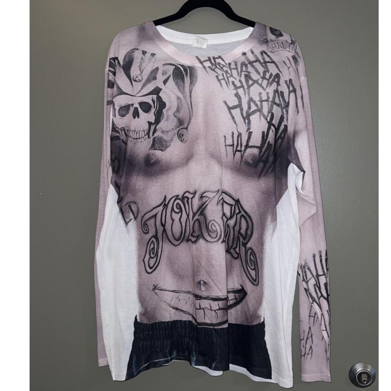 Popfunk Classic Suicide Squad Joker Tattoo Long... - Depop