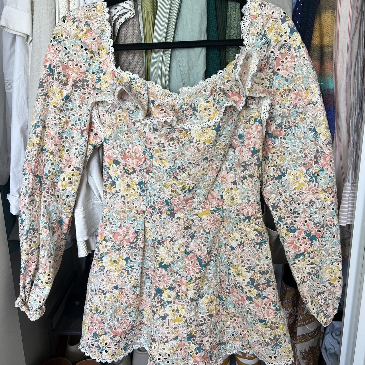 super cute ruffley romper never been worn branded... - Depop