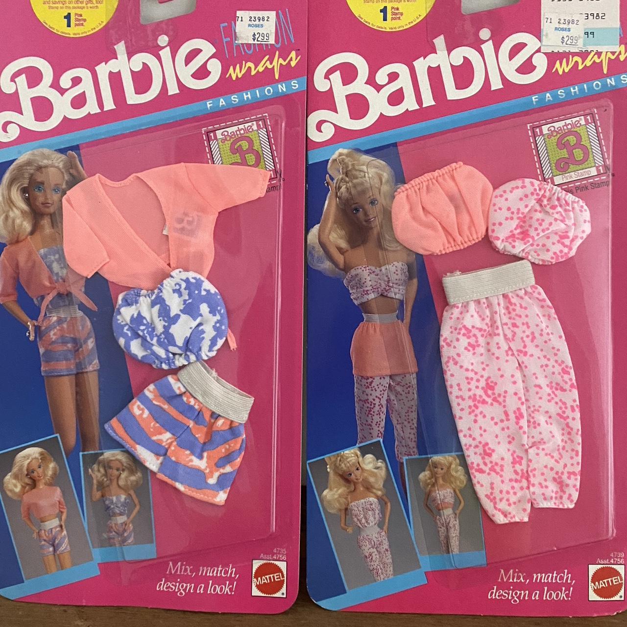 Vintage Barbie 90’s Fashions Lot x 4 Fashion Wraps... - Depop