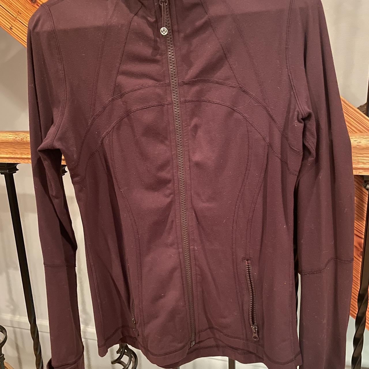 lululemon purple define jacket! the cutest most... - Depop