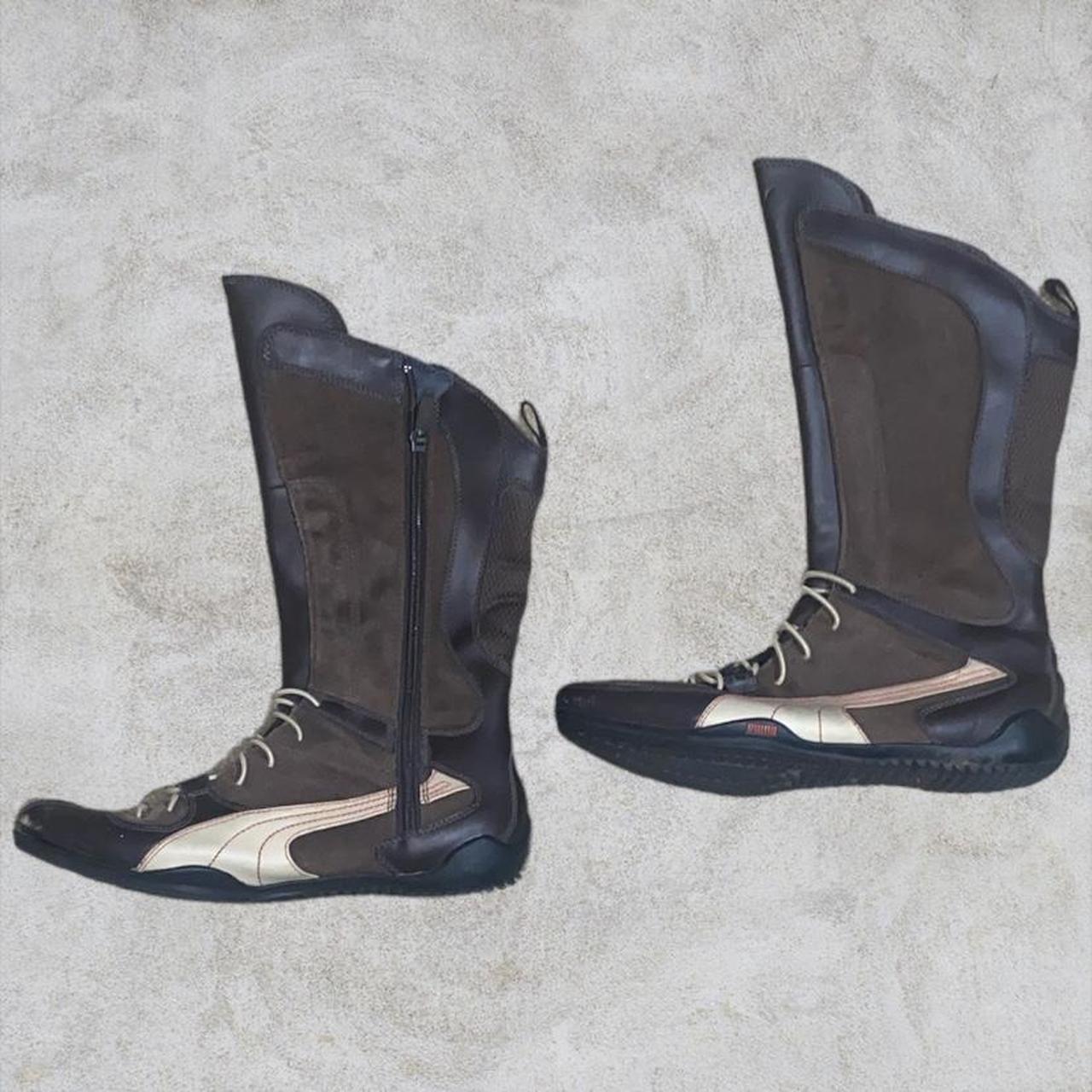 Archive Puma Boxing Moto Combat Boots 90s / Y2K Puma... | Depop