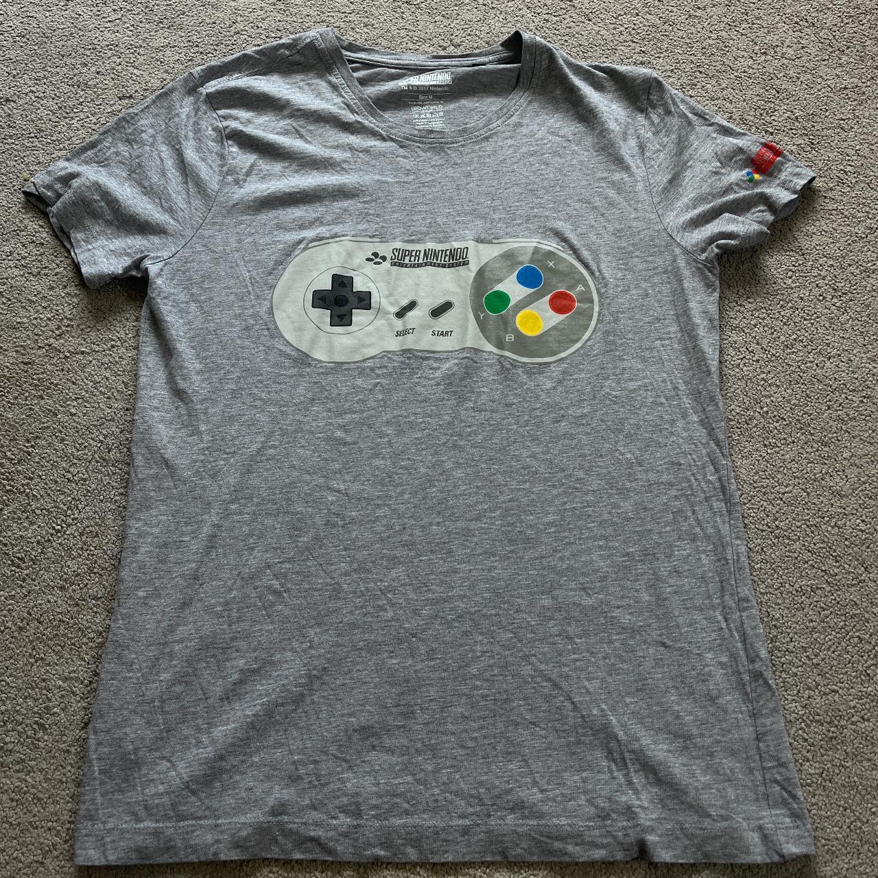 SNES Limited Edition, T-shirt, Short-sleeve, Grey... - Depop