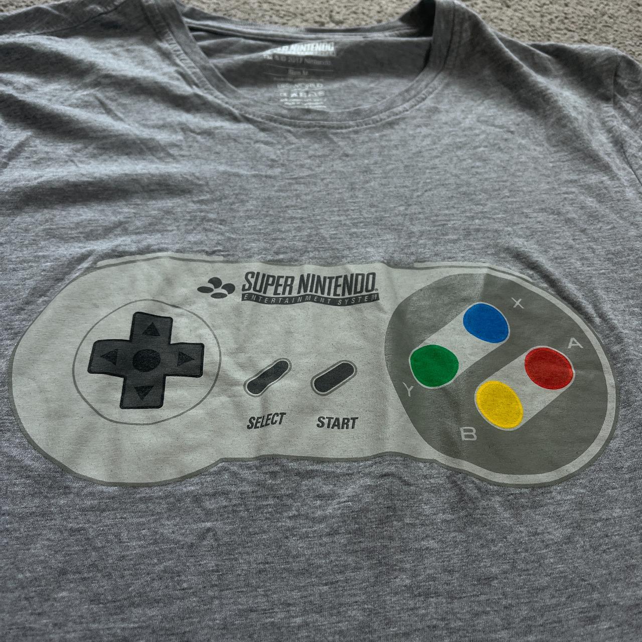SNES Limited Edition, T-shirt, Short-sleeve, Grey... - Depop